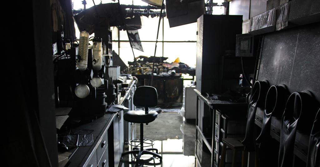 Science community rallies round to help St Andrews teams hit by fire ...