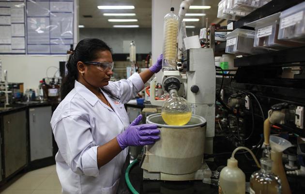 Indian Scientist In Lab