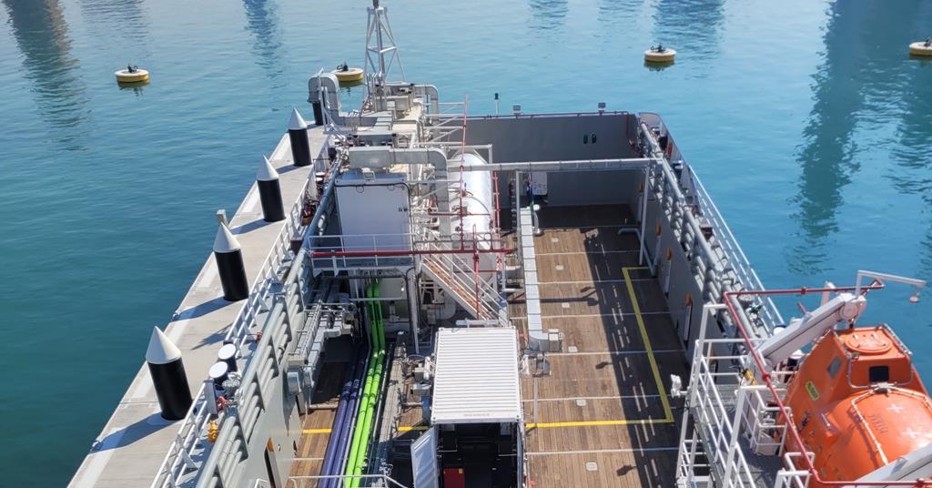 Pioneering ammonia-powered ship shows off a greener future for shipping at Cop28 | News ...