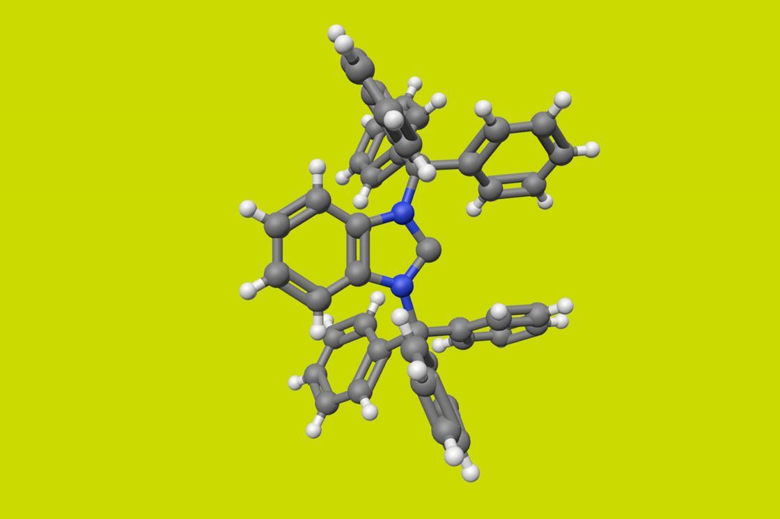 Benzylated backbone behind bulkiest N-heterocyclic carbene yet ...