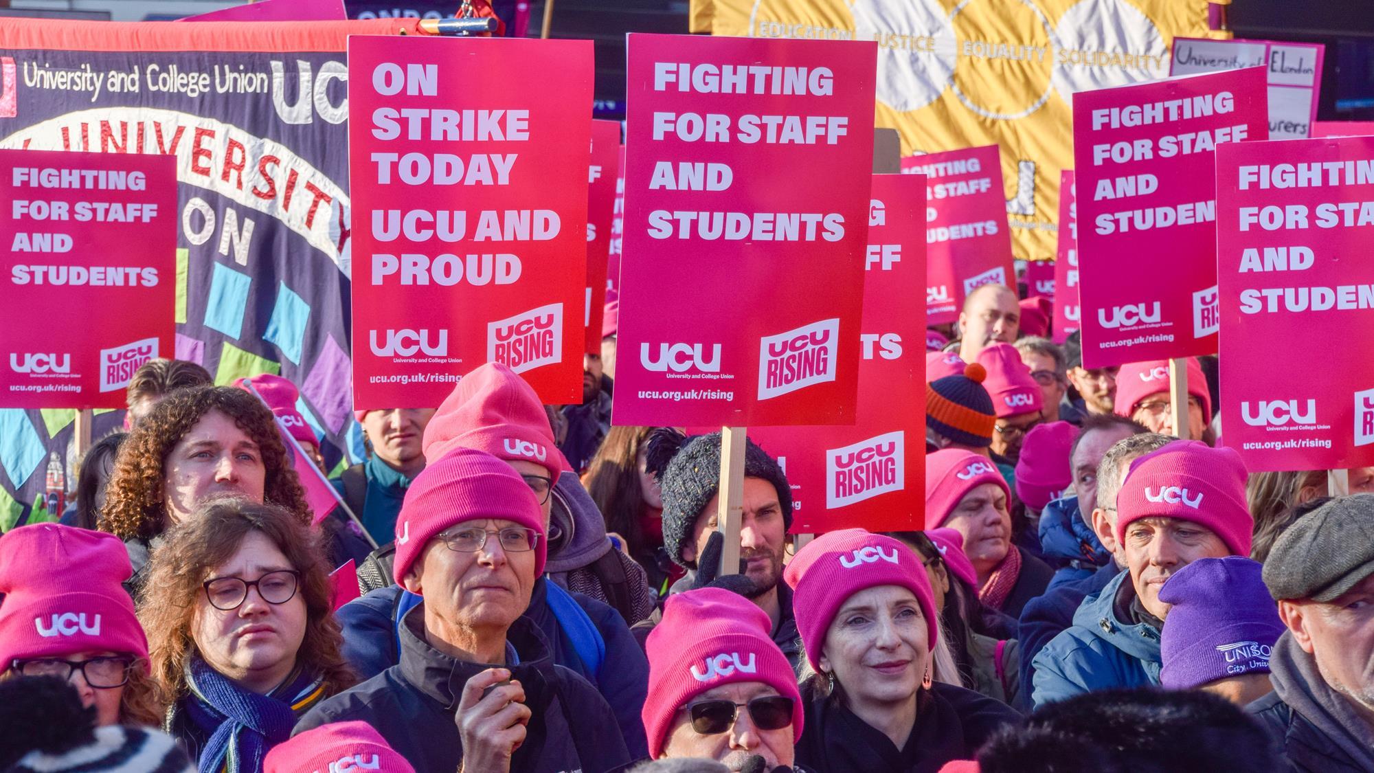 UK universities facing 18 days of strikes as dispute over pay and ...
