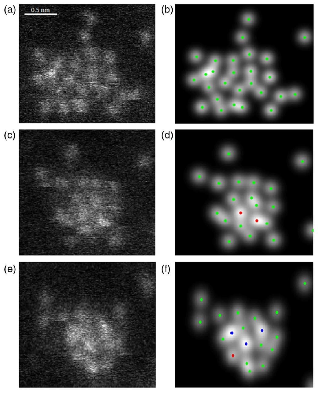 Probability count reveals single atoms under electron microscope ...