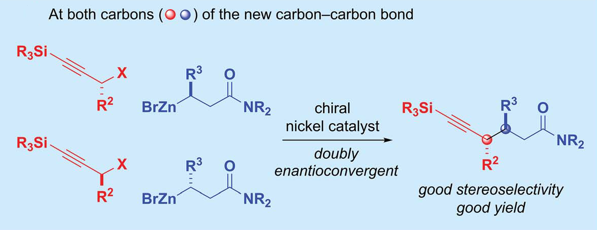 Nickel catalyst switches on double stereochemistry in reaction between ...