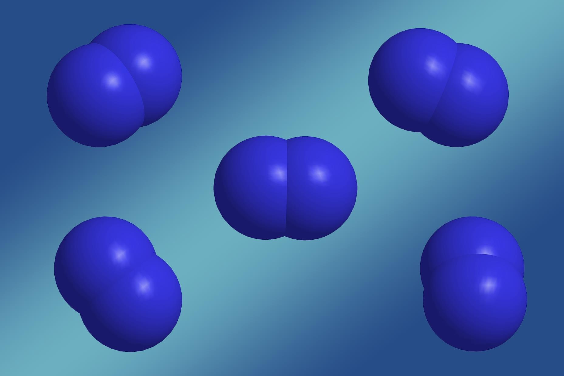 Nitrogen Gas Molecule