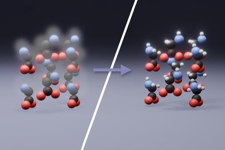 AI model predicts hydrogen atom positions in crystal structures ...