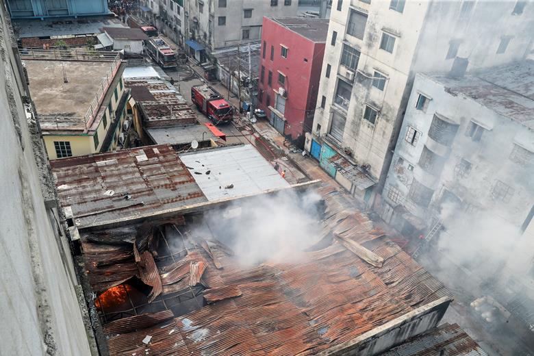 At least 16 dead in factory and chemical warehouse fire in Bangladesh ...