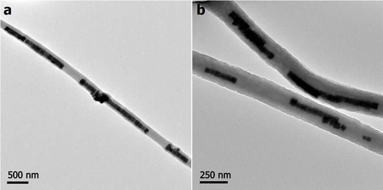 Nano-stirrer bars for microscale mixing made via continuous ...
